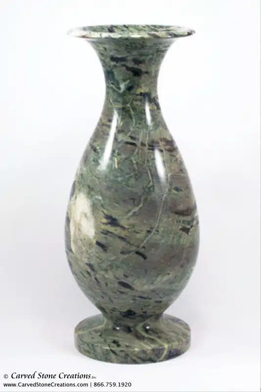 Medium Urn Shape Polished Multi-Marble Vase - CSC