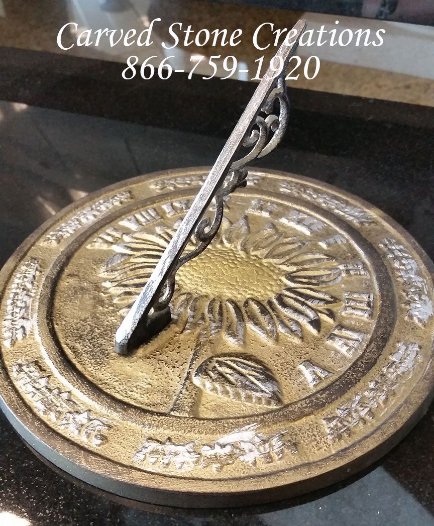 Sunflower Sundial Aluminum w/ Silver & Gold Highlights - CSC
