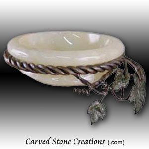 Vigna Torto Wall-Mount Vessel Stand - Carved Stone Creations