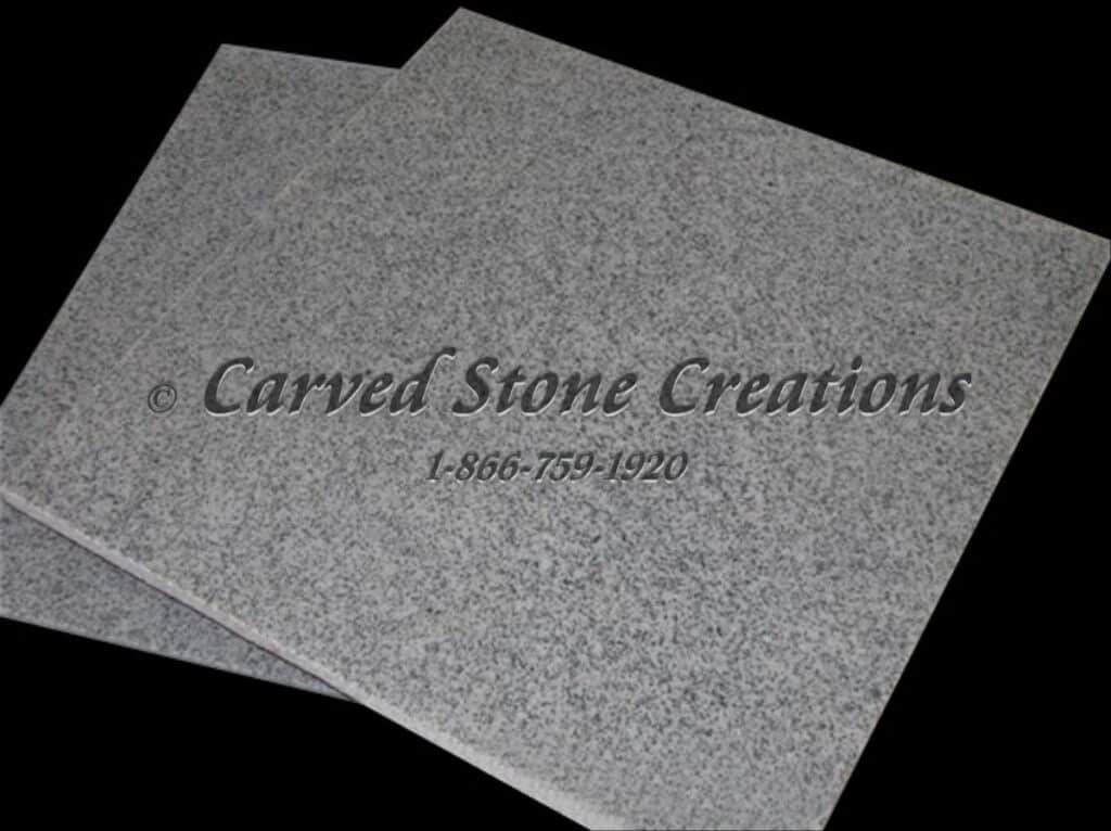 Fine Temple Grey Granite Sample - Carved Stone Creations