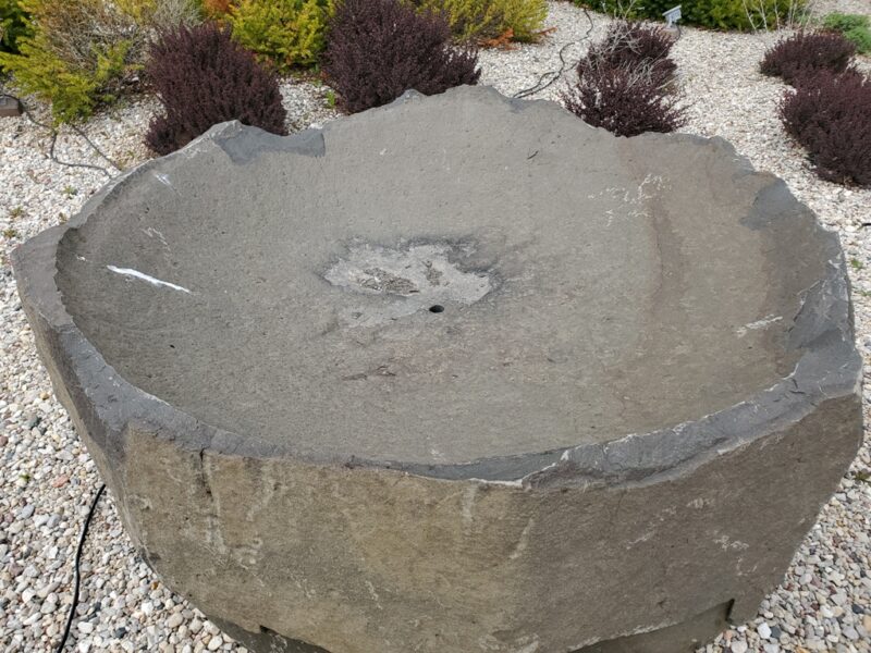 XL Basalt Bowl Fountain - Carved Stone Creations